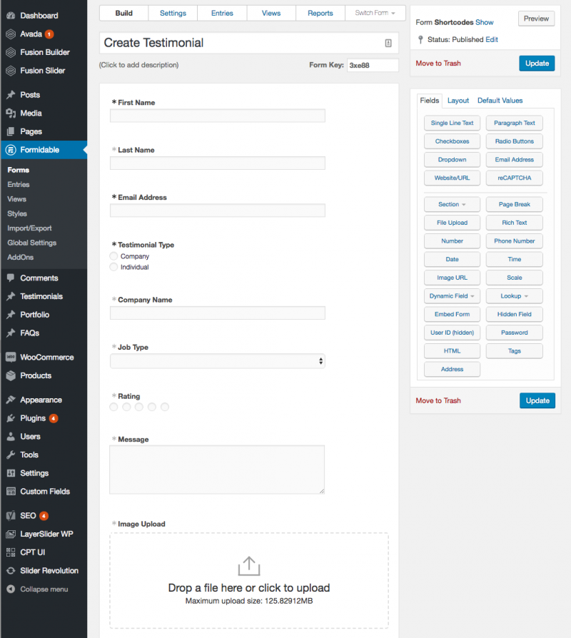 Wordpress : Custom Posts with Formidable Forms Wordpress : Custom Posts with Formidable Forms